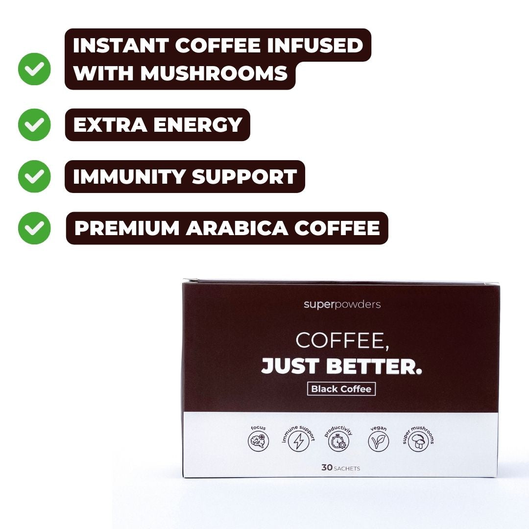 MUSHROOM COFFEE | MADE WITH CHAGA & CORDYCEPS – Superpowders UAE